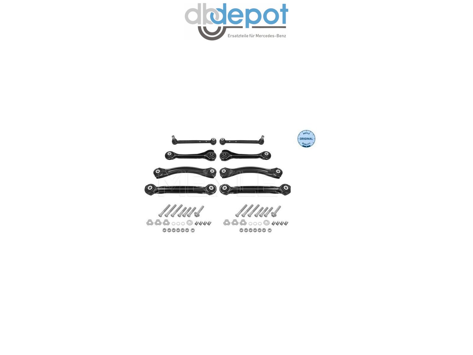 Struts rear axle complete set for Mercedes W124 - Spare